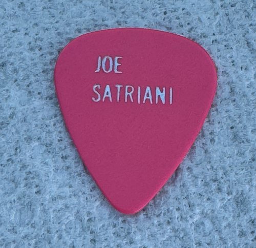 Joe Satriani Guitar Pick 1980s Surfing With The Alien Rare PINK Tour ...