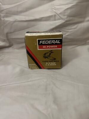 Federal Hi-Power. 12 Ga. 5 Shot, Empty Shotshell Box, | eBay
