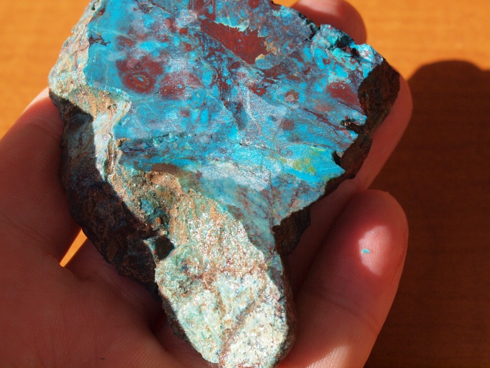 Huge Bisbee Arizona Old Stock Bright Blue Turquoise Slab from the ...