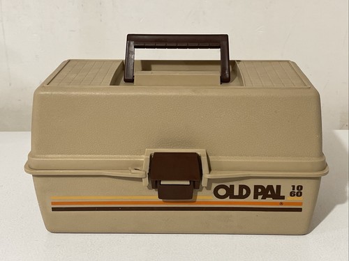 Tan Old Pal 1060 Fishing Tackle Box with 3 Trays | eBay