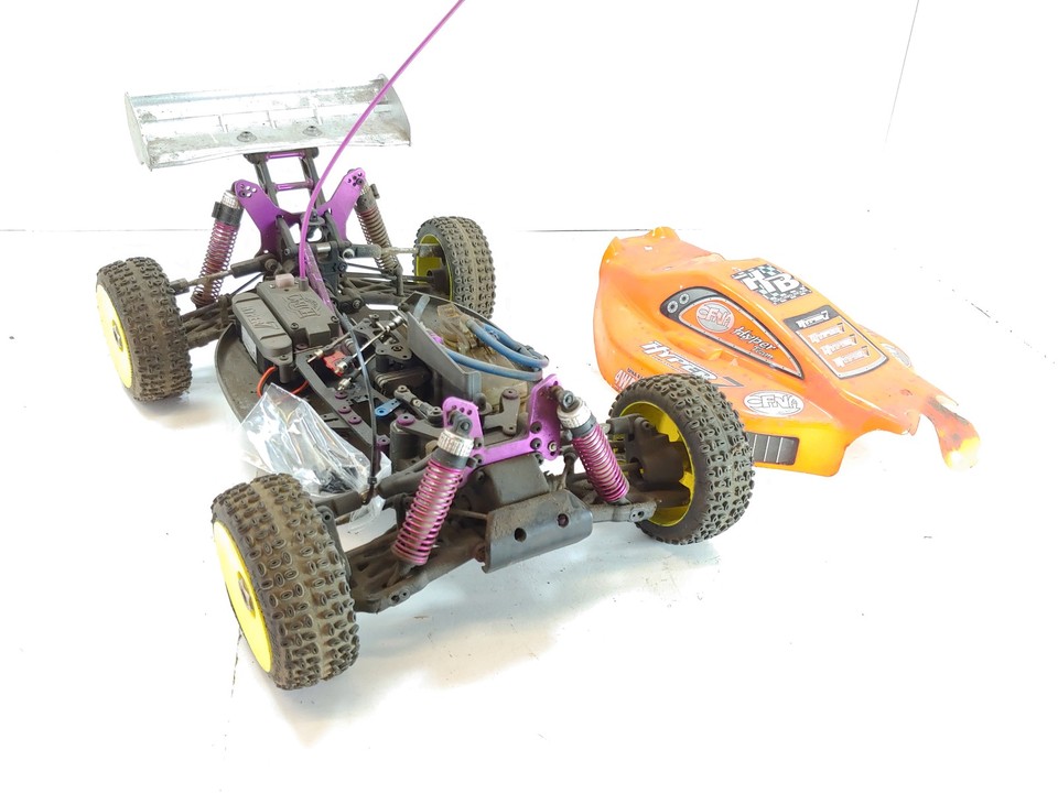 HoBao Ofna Hyper 7 1/8 Nitro 4x4 Buggy Roller Rolling Chassis Used | eBay