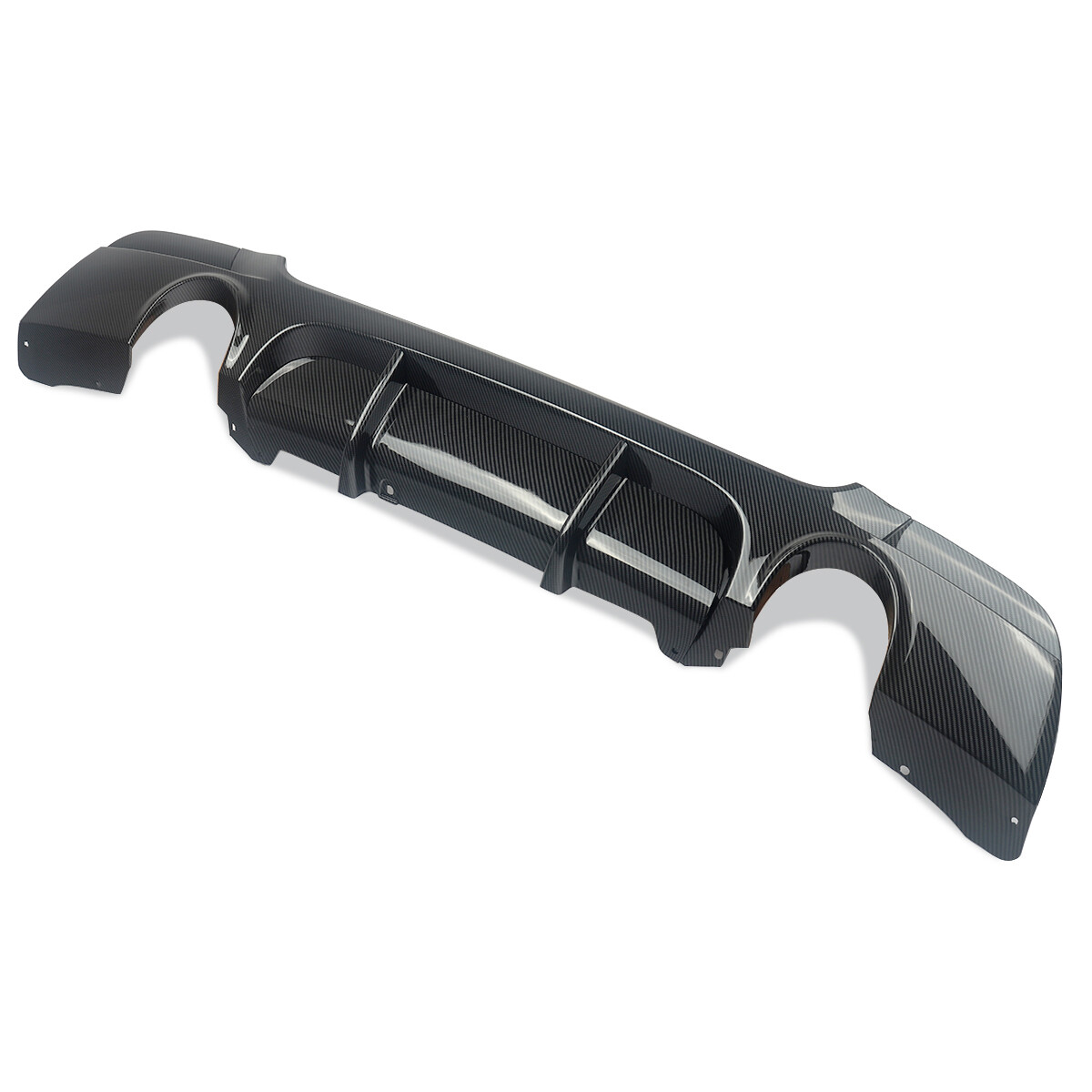 Carbon Fiber Style Dual Exhuast Rear Diffuser for BMW E92 E93 M-Sport ...