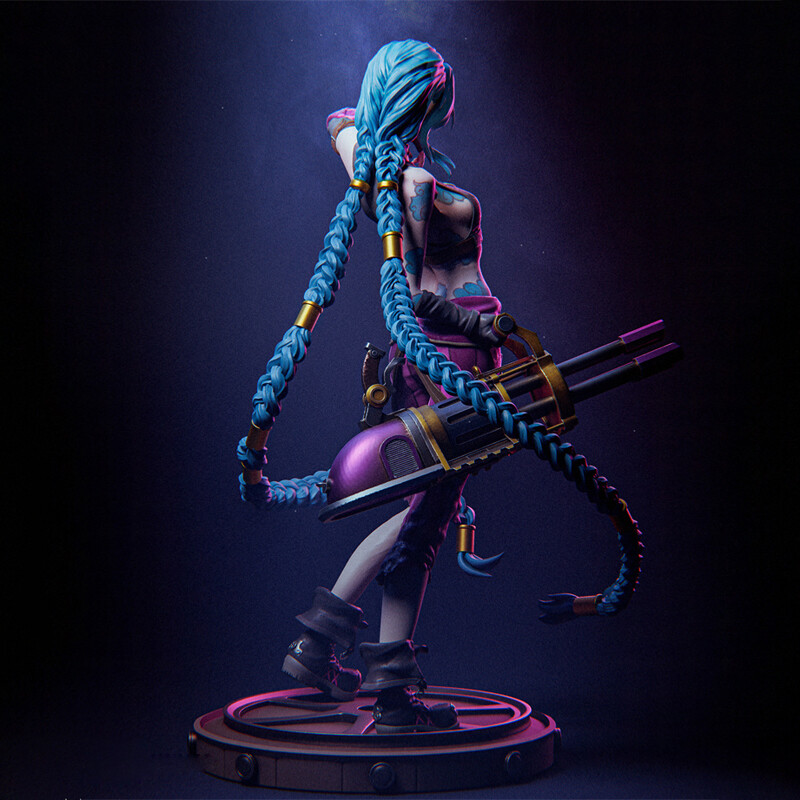 Jinx 1/8 1/6 1/4 3D print figure Model Kit Unpainted Unassembled GK | eBay