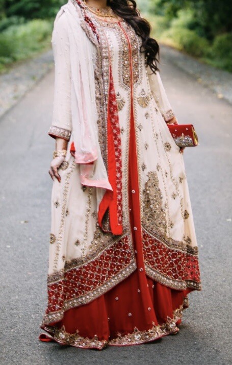 Pakistani Indian Fancy Bridal Maxi Heavy Stonework Dr… - Gem