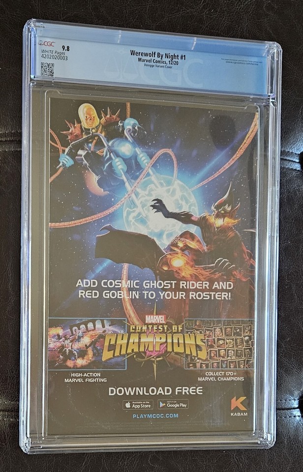 Werewolf By Night #1 - CGC 9.8 - Veregge Variant - 1st App. of Jake ...