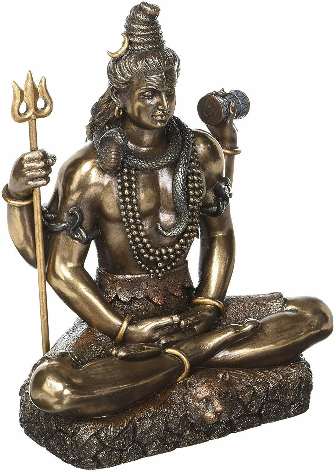 Hindu Gott Lord Shiva Shiv Mahesh Idol Statue Figur Geschenk Prunkstück ...