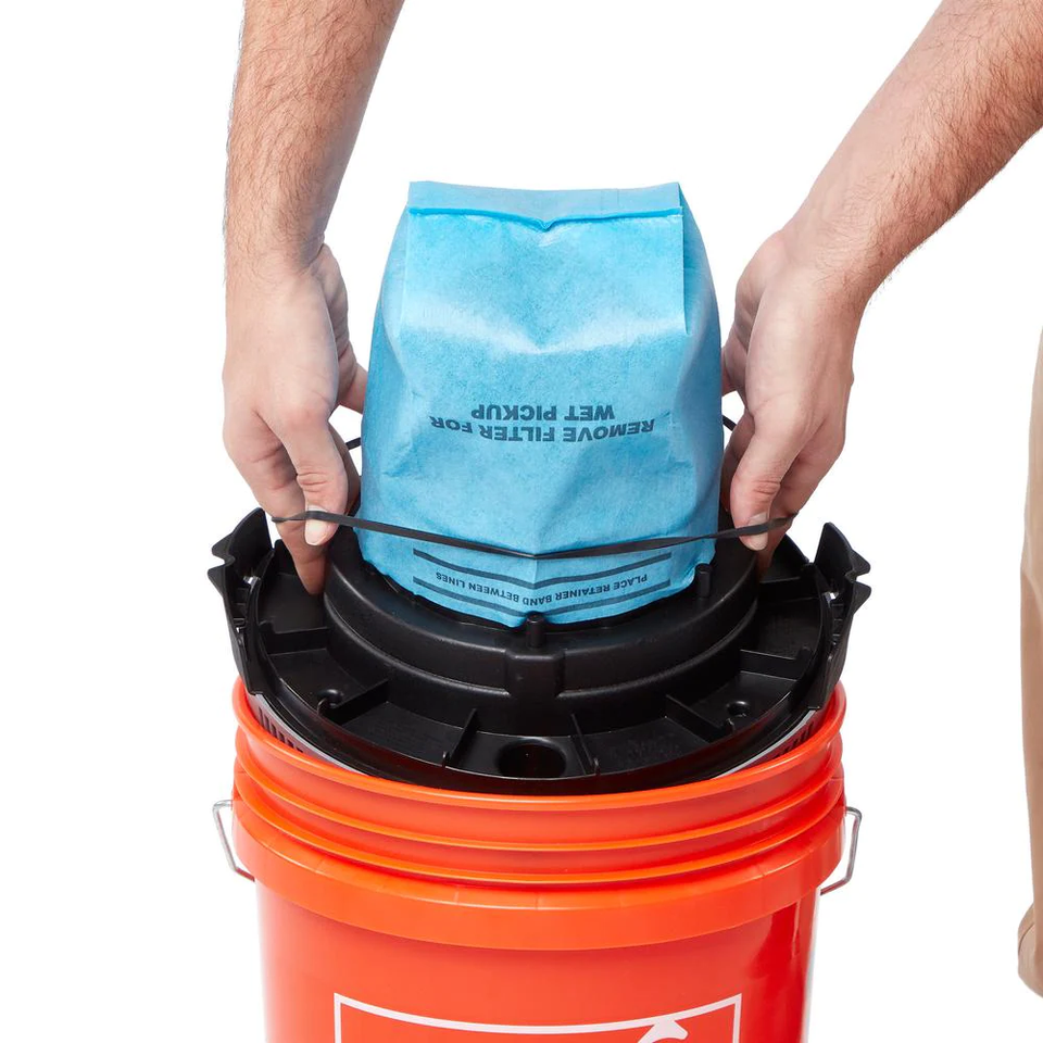 Bucket Head 5 Gal. Wet HP Dry Shop Vac Vacuum Powerhead Cleaner Blower ...
