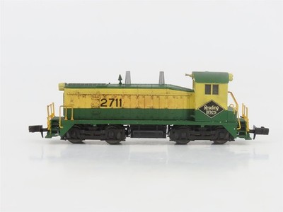 N Scale Life-Like RDG Reading SW9/1200 Diesel Locomotive #2711 CUSTOM ...