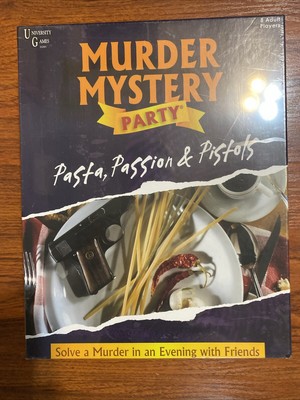 Murder Mystery Party Game Pasta Passion & Pistols New in Box | eBay