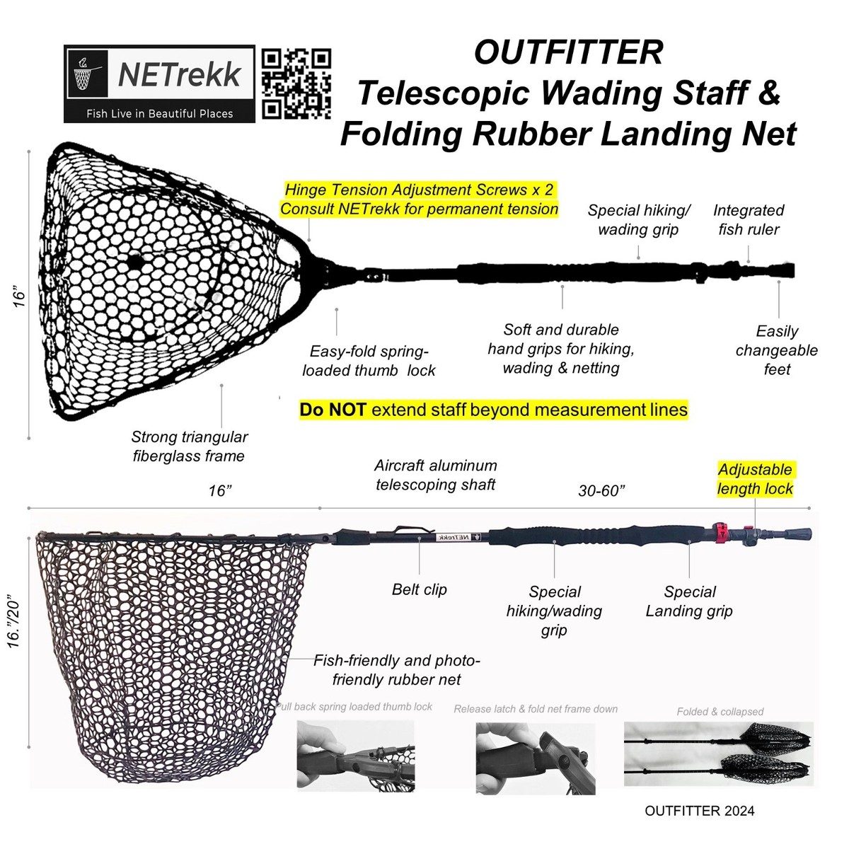 FS Riverstick retailers Wading Staff