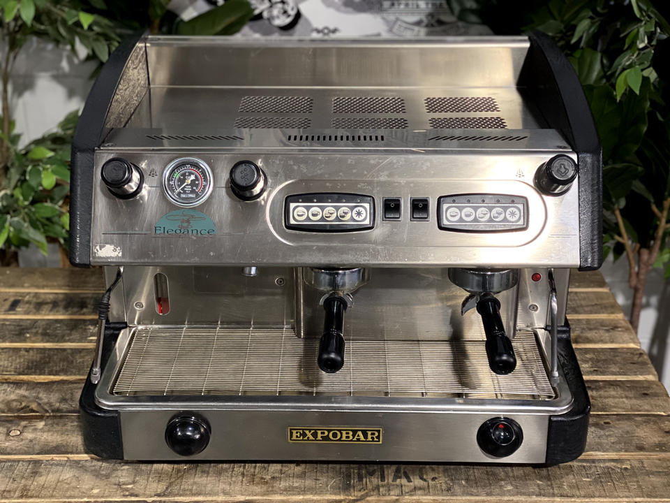 EXPOBAR ELEGANCE 2 GROUP STAINLESS STEEL ESPRESSO COFFEE MACHINE ...