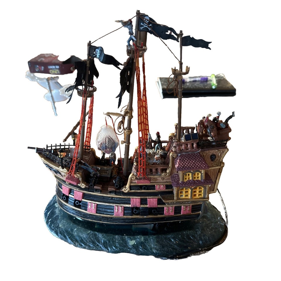 Lemax Spooky Town The Pillager Pirate Ship #65409 Halloween 2006 | eBay