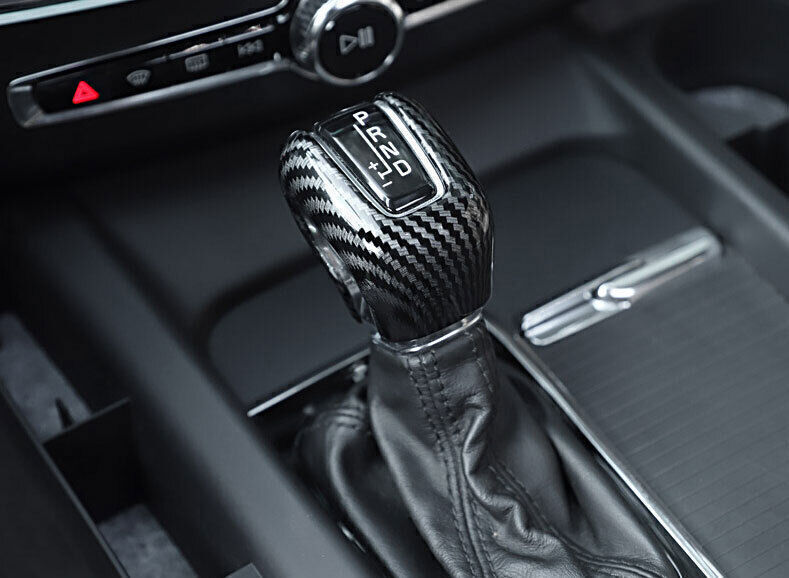 For Volvo XC90 2016-22 Carbon Fiber pattern Center Console Gear Shift ...