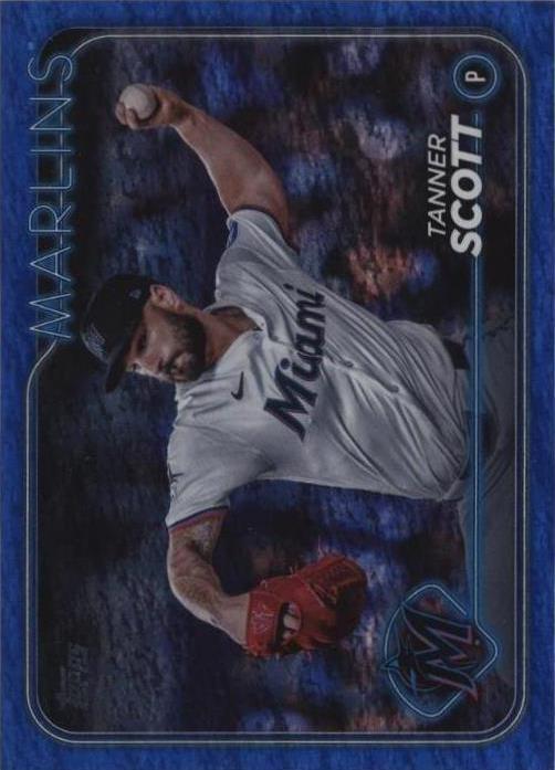2024 Topps Update Series - Tanner Scott #US237 Blue Holo Foilboard /999 ...