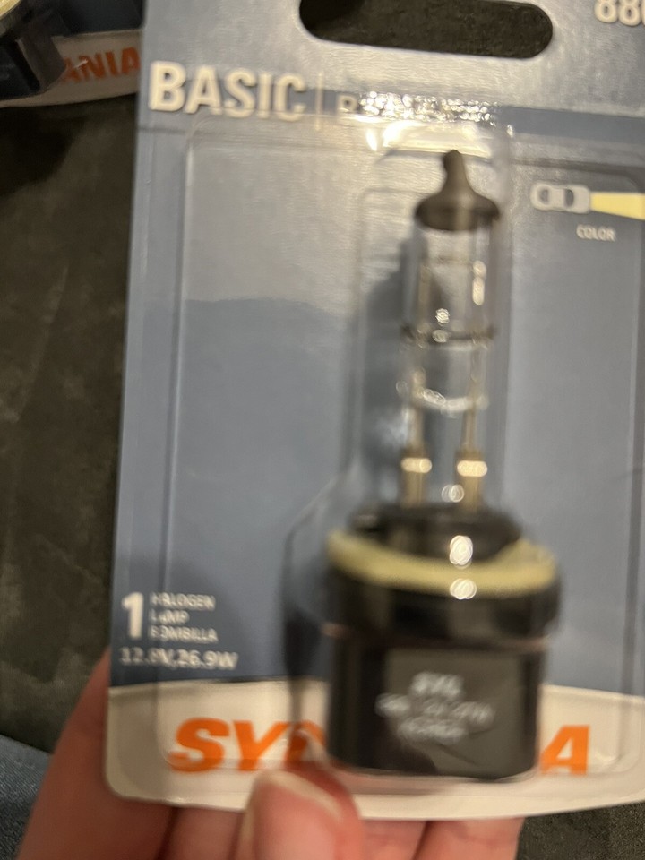 Sylvania 880 Standard Halogen Headlight Bulb H27W/1 12.8V Lamp Bulb ...