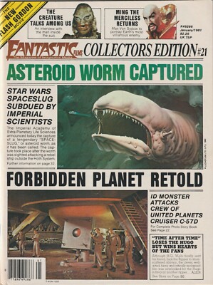 1981 FANTASTIC FILMS Magazine #21 Forbidden Planet Creature From Black ...