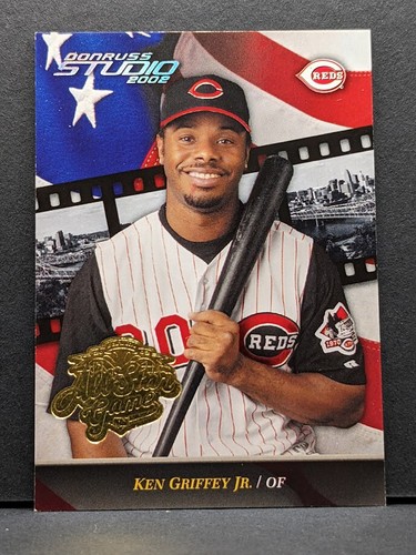 2002 Studio All-Star Ken Griffey Jr GOLD STAMPED Incredibly Rare Piece ...
