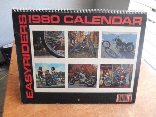 EASYRIDERS 1980 CALENDAR ! HARLEY DAVIDSON CHOPPER BOBBER CULTURE NEVER ...