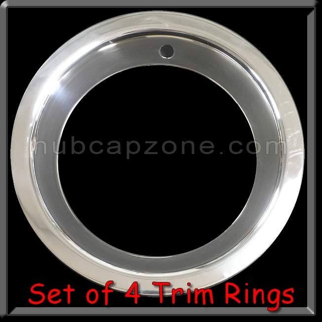 Set of 4 15x8 stainless steel trim rings beauty rings 3" deep 15 x 8 ...