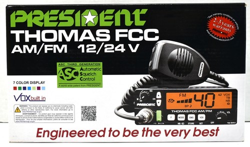 President Thomas CB Radio AM/FM w/ 40 Channel Multi Functions LCD ...