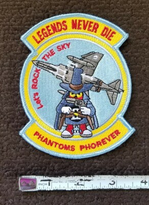 US NAVY F-4 Phantom II Military Patch Phantoms Phorever LEGENDS SPOOK ...