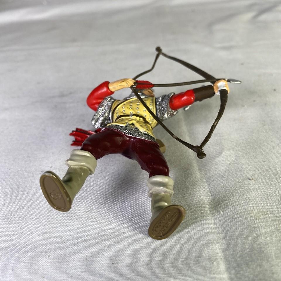 Papo Archer Medieval Knight 4" Figure Bow & Arrow Hunter W/Red Arrows ...