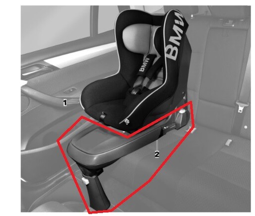 Genuine BMW Mini Isofix Base for Baby Car Seat Group 0 /1 82222348233 ...