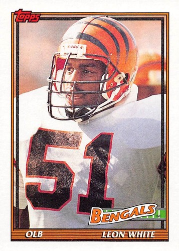 Leon White 1991 Topps 255 Cincinnati Bengals Football Card | eBay