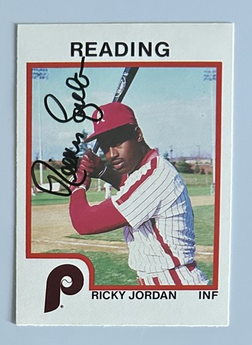 Ricky Jordan 1987 ProCards #803 Signed Autograph! Reading Phillies MiLB ...