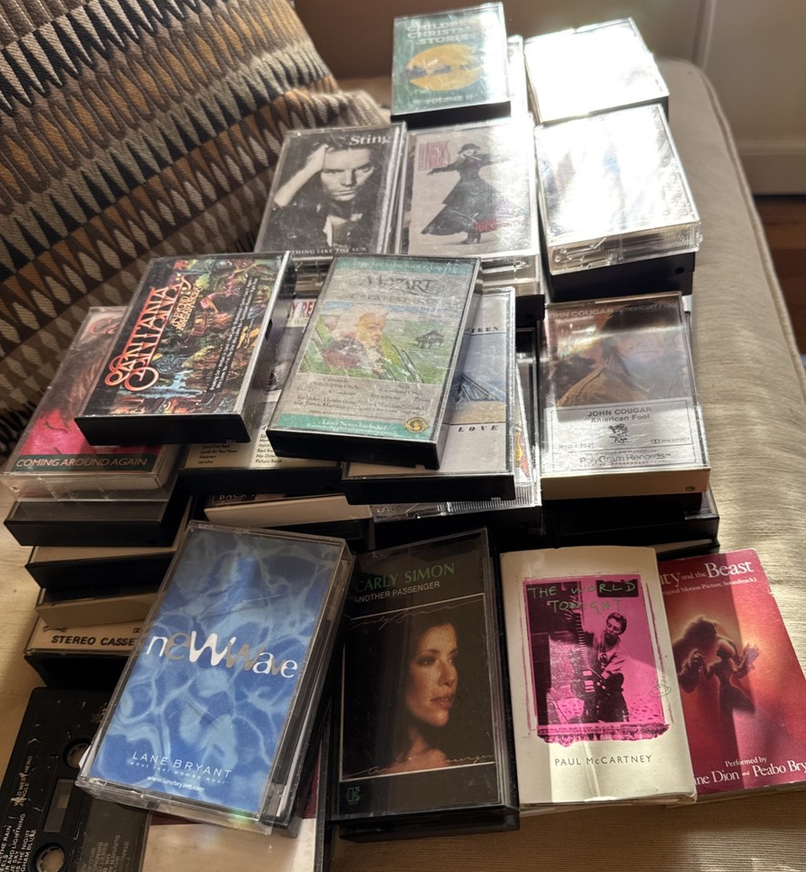 75+ Cassette Tape Lot- Classic Rock Pop Stevie Nicks Grateful Dead ...