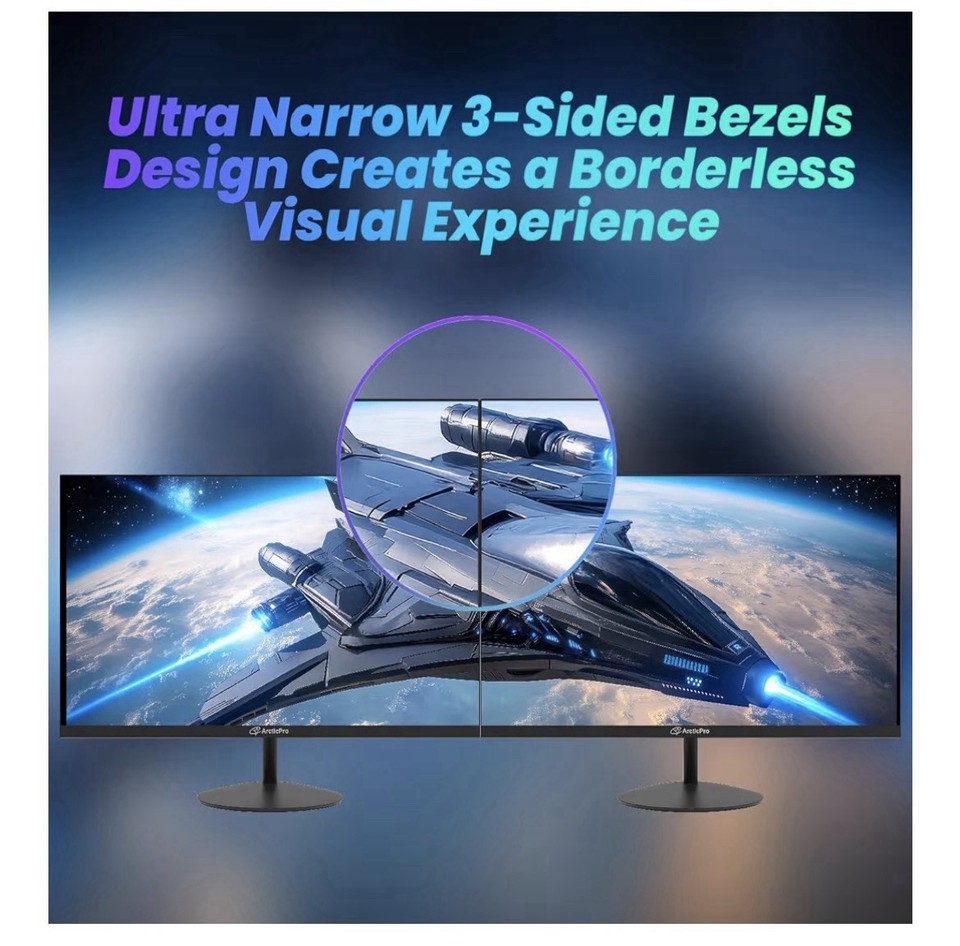 ArcticPro 22 Inch Gaming Computer Monitor 100Hz Full HD Ultra Slim | eBay