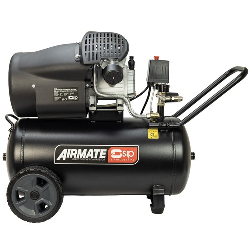 SIP Airmate Air Compressor V-Twin Direct Drive 230V 50L 3hp 10 Bar ...