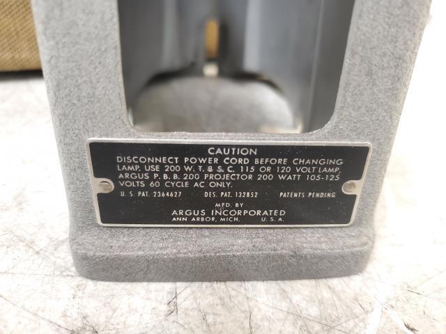 Vintage Argus PBB 200 Slide Projector w/ Case + Manual | eBay