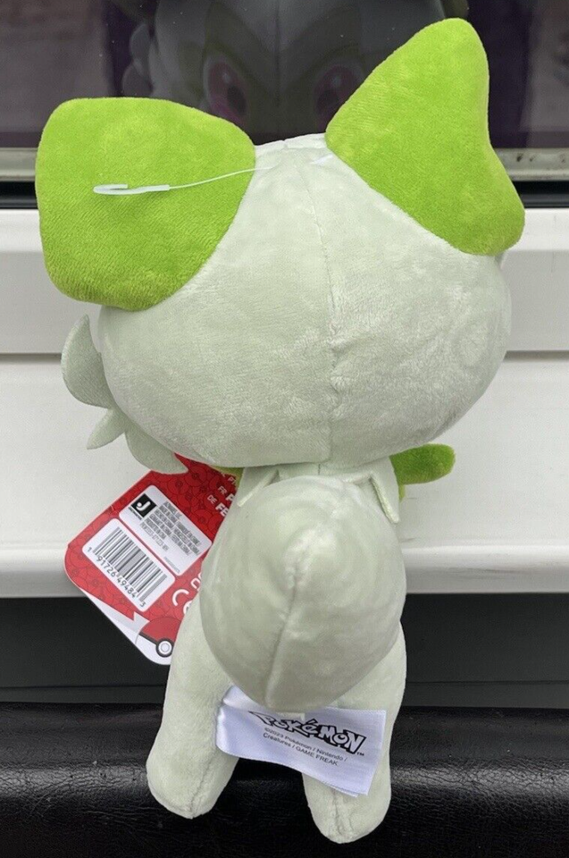 POKEMON SPRIGATITO 7" INCH SOFT PLUSH TOY WICKED COOL TOYS *BRAND NEW ...