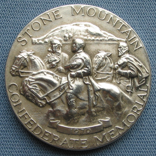 1970 Stone Mountain Memorial 1.5" .999 Silver Medal Medallic Art Co ...