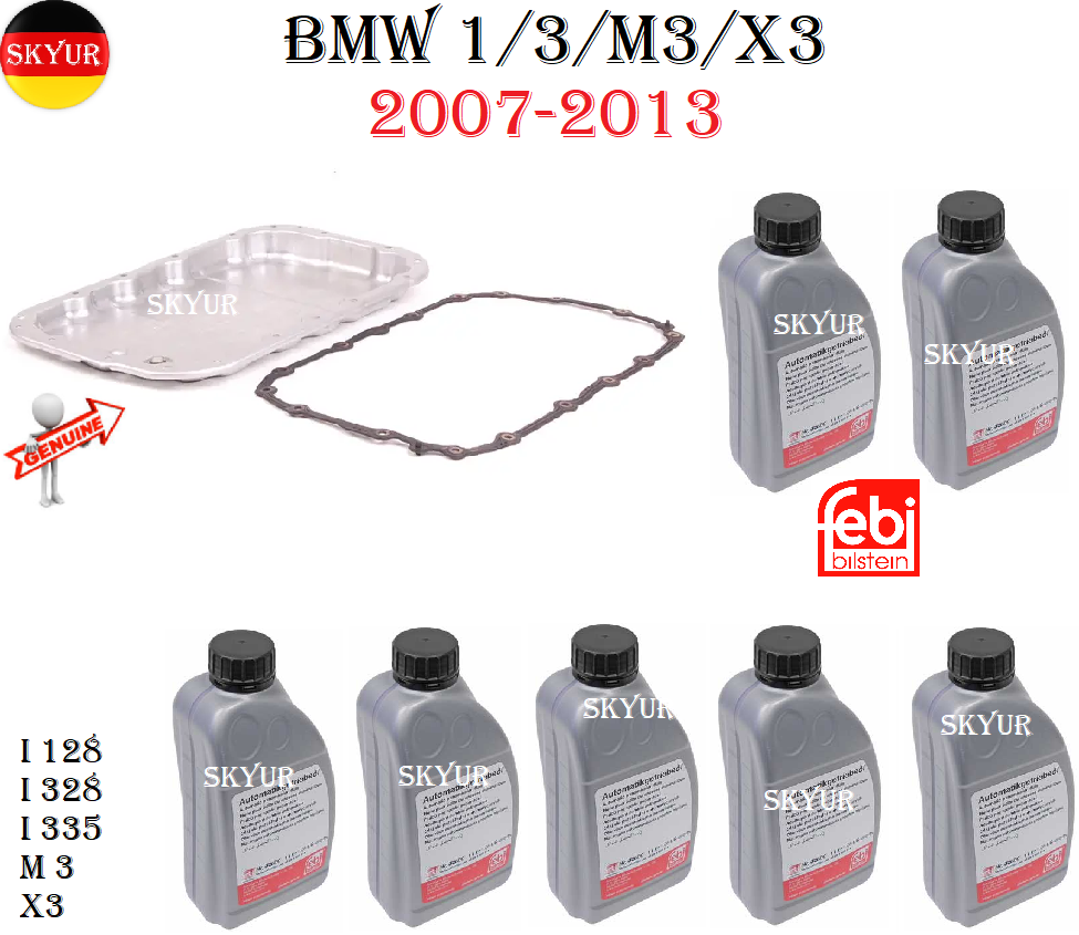 Auto Trans Oil Pan And 7-Liter Fluid For 2007-2013 BMW i128/i328/i335 ...