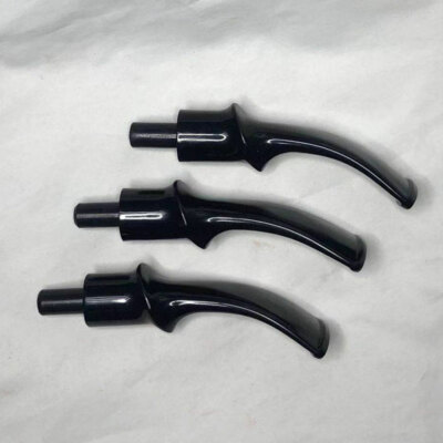 NEW 3pcs Acrylic mouthpieces Stem For Tobacco 3mm Filter Smoking pipe ...