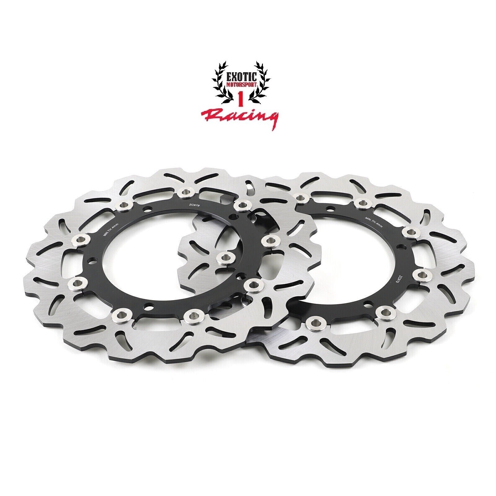 2 Front Brake Disc Rotors for Kawasaki Z650 ABS Ninja 650 Z900 Z900RS ...