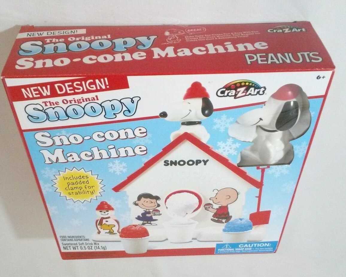 Snoopy Peanuts Sno-Cone Machine Ice Maker 2016 CraZart | eBay Australia