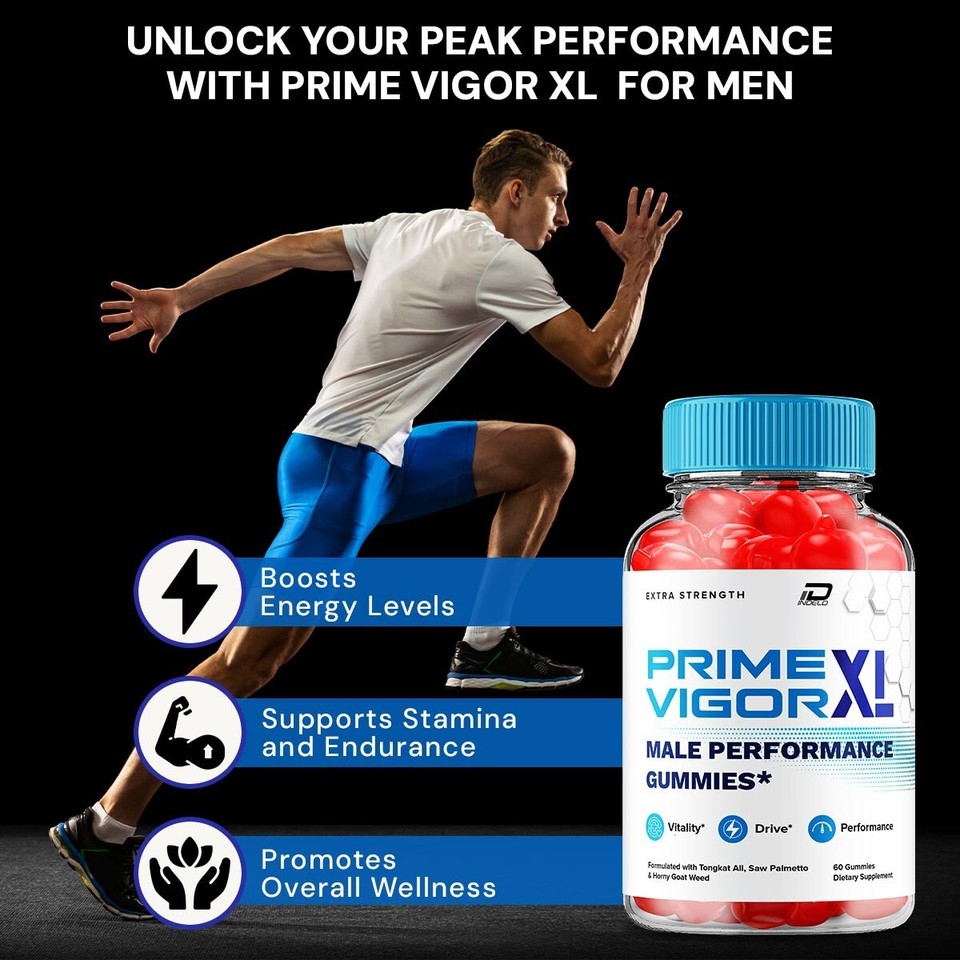 (5 Pack) Prime Vigor XL Gummies for Men – PrimeVigor XL Male Gummies ...