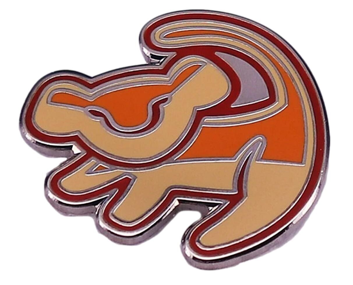 Lion King Simba Mark Metal Enamel 1 Inch Tall Pin | eBay