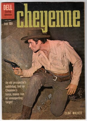 CHEYENNE # 17 (DELL) TOM GILL & REX MAXON art - CLINT WALKER PHOTO ...