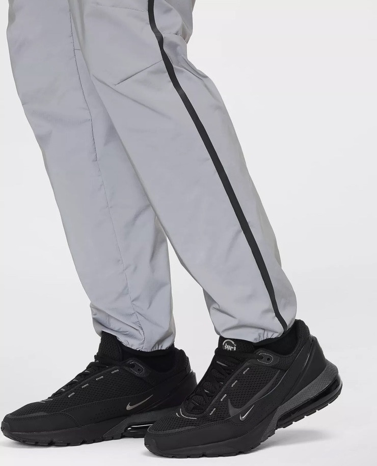 Nike Tech Woven Flash Pants Reflect Silver Black FZ7587 035 Men's Size ...