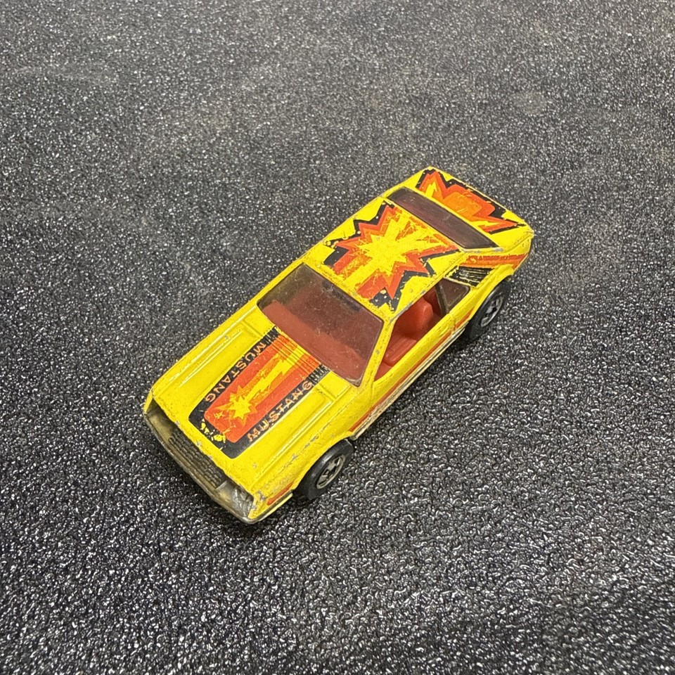 Hot Wheels Blackwall 1979 Turbo Mustang Yellow Fox Body | eBay