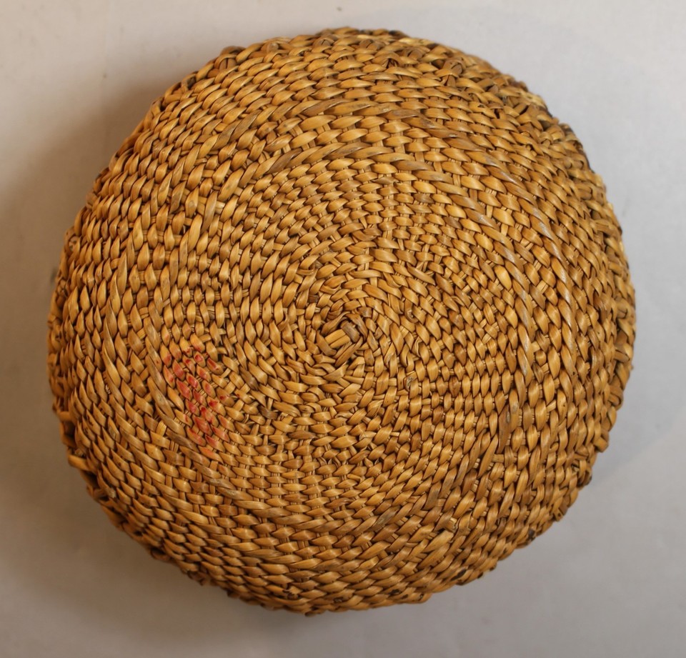 Grand Ronde Open Weave Native American Indian Basket with Braided Rim c ...