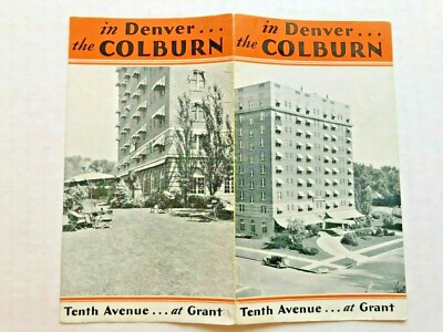 Vintage The Colburn Apartments in Denver Colorado Sales Brochure | eBay