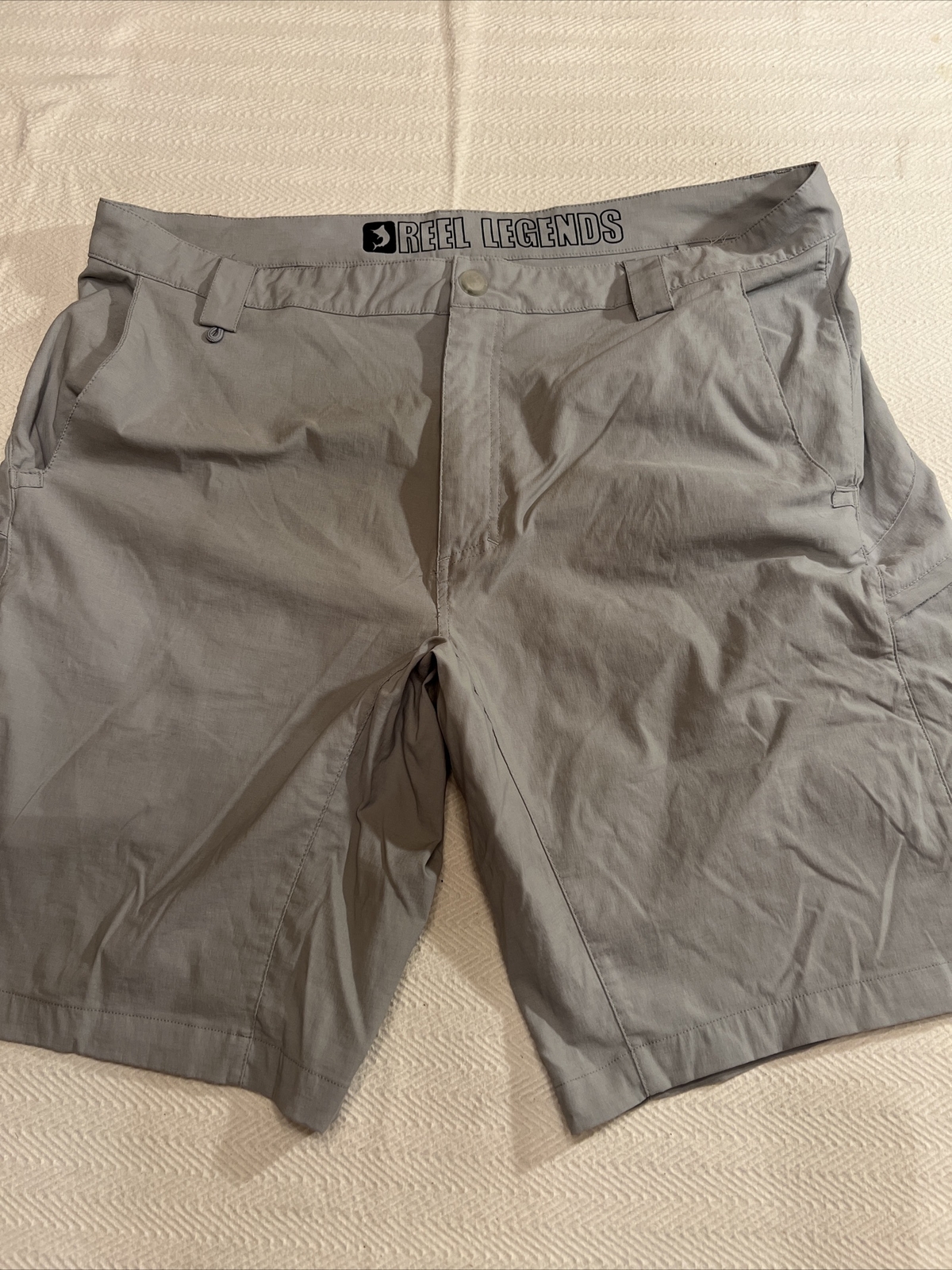 Reel Legends Men’s cargo fishing shorts Size 40 Grey … - Gem
