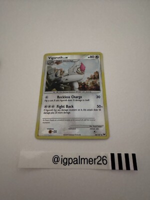 Pokémon TCG Vigoroth Platinum Base Set 64/127 Reverse Holo | eBay