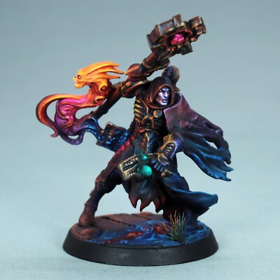 Painted Chaos Psyker Miniature Necromancer Sorcerer Tzeentch Warhammer ...