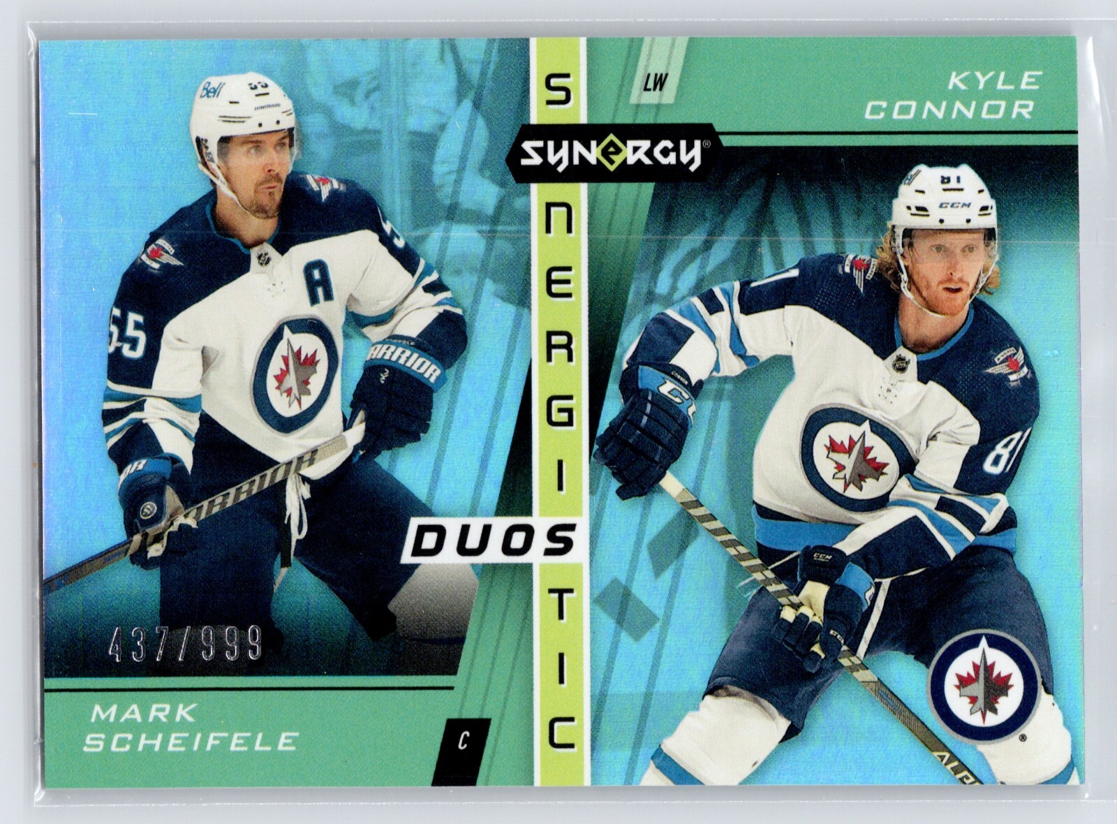 2021-22 Synergistic Duos Mark Scheifele/Kyle Connor /999 Winnipeg Jets ...